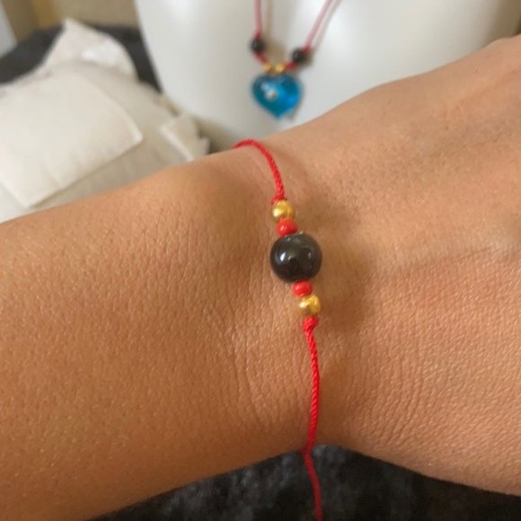 Naty & Me Creations | Jewelry | Evil Eye Heart Shape Azabache Black ...